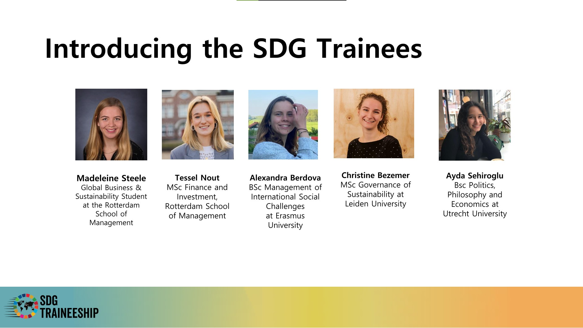 SDG Projectwerk team Sansidor | SDG House